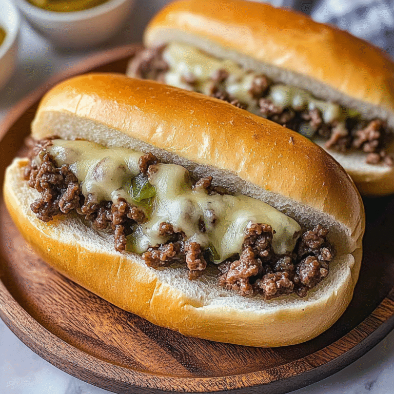 Ground Beef Philly Cheesesteak